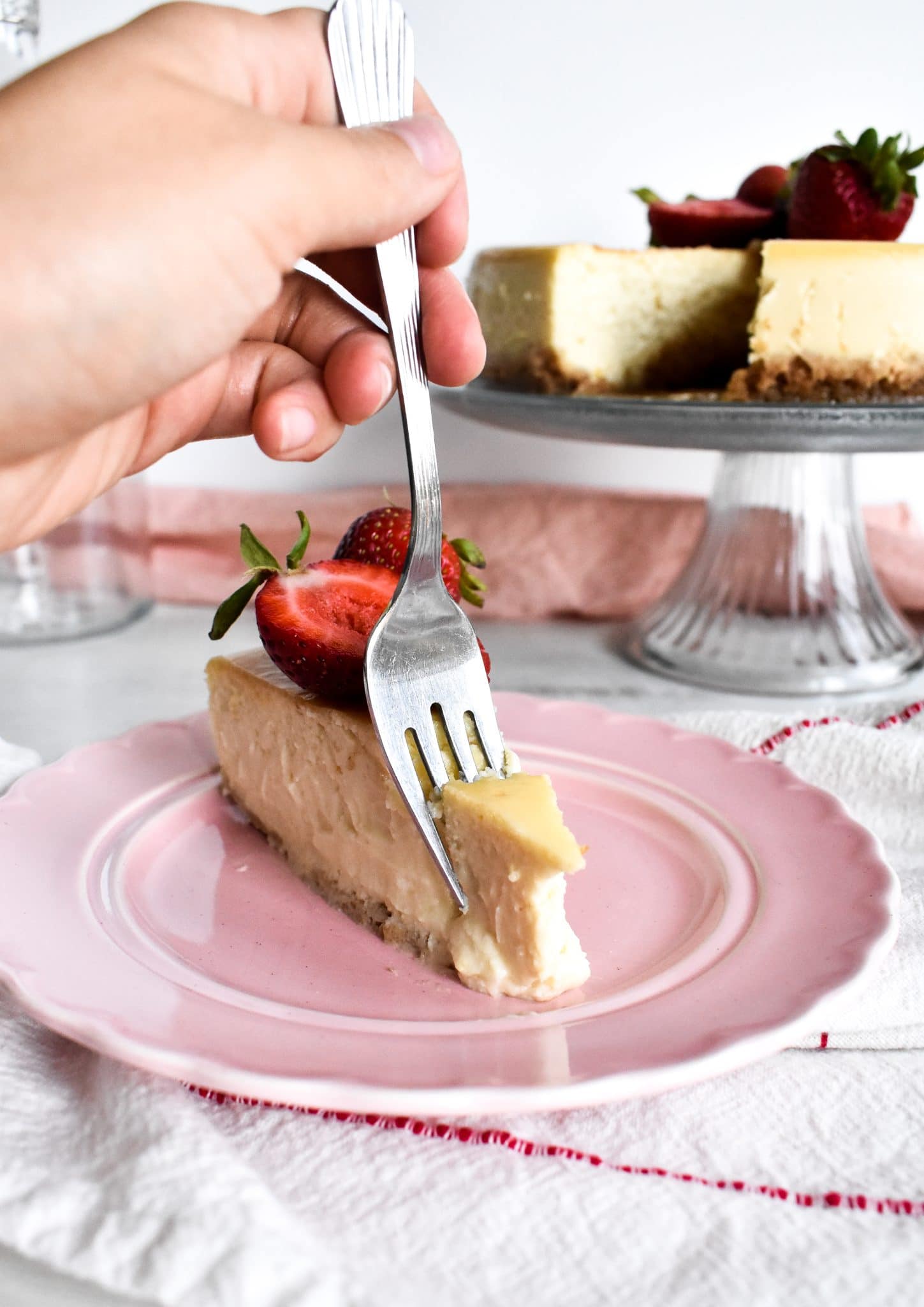 Creamy Dairy Free Cheesecake - Humbly Homemade