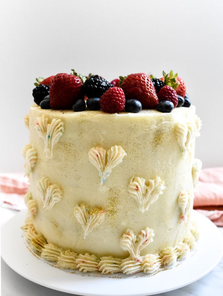 Simple Homemade Wedding Cake - Humbly Homemade