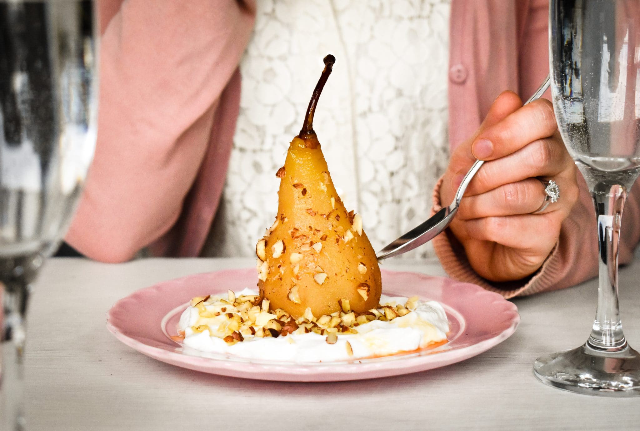 Honey and Spice Poached Pears - Humbly Homemade