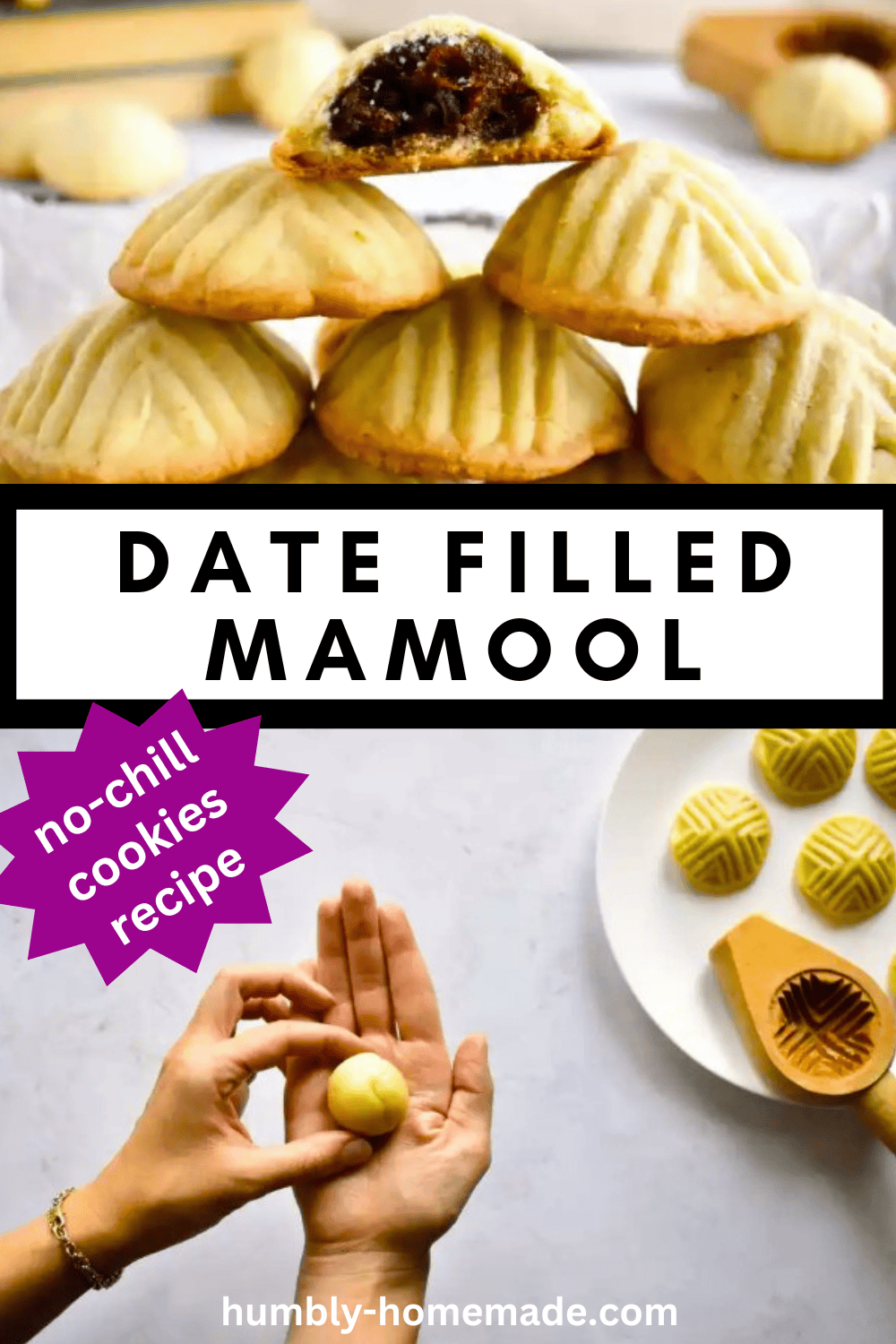 Mamool (Maamoul) Date Filled Cookies - Humbly Homemade