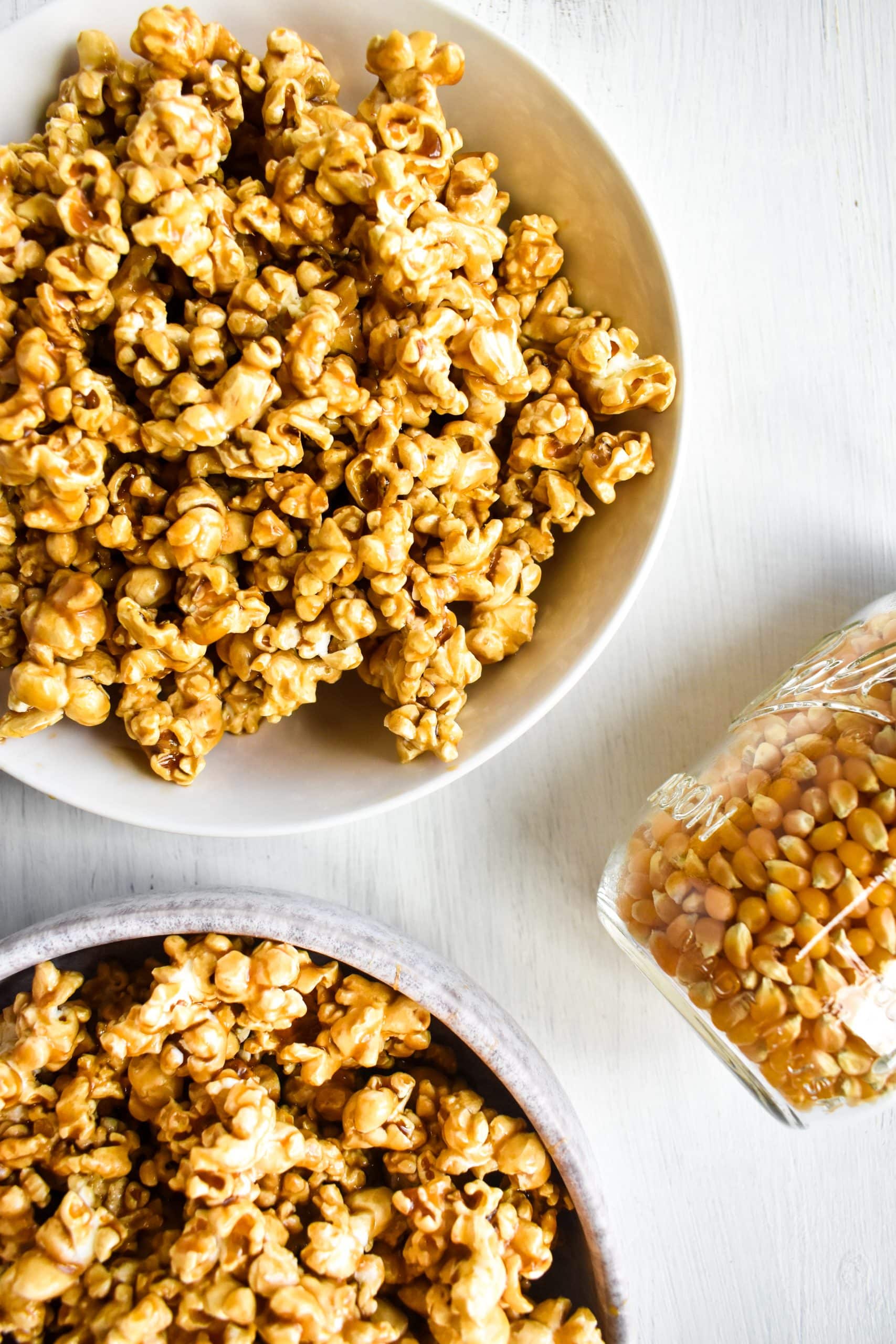 Caramel Popcorn without Corn Syrup - Humbly Homemade