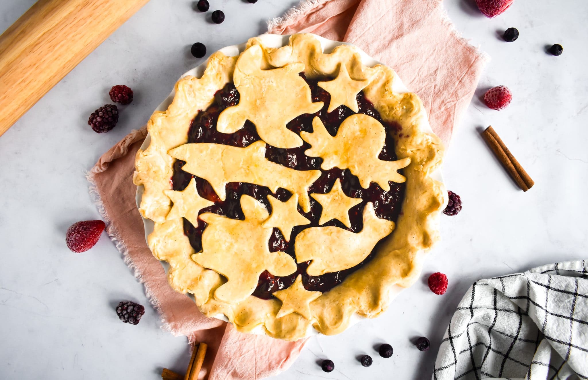 Mixed Berry Pie with Frozen Berries - Humbly Homemade