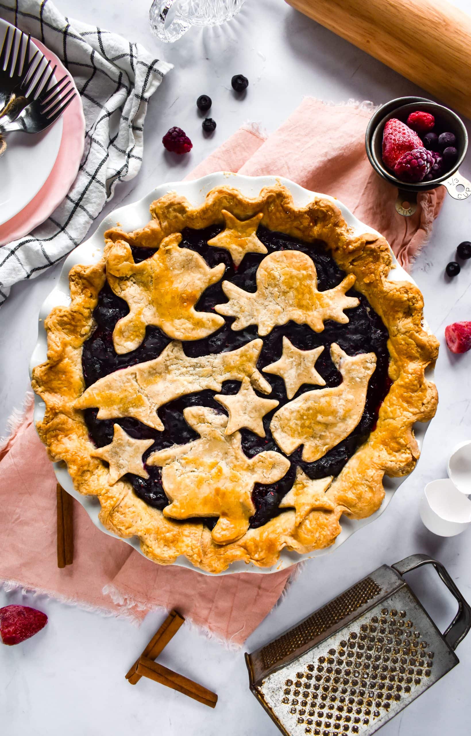 Mixed Berry Pie with Frozen Berries - Humbly Homemade
