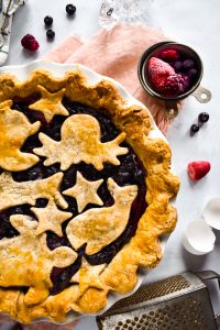 Mixed Berry Pie with Frozen Berries - Humbly Homemade