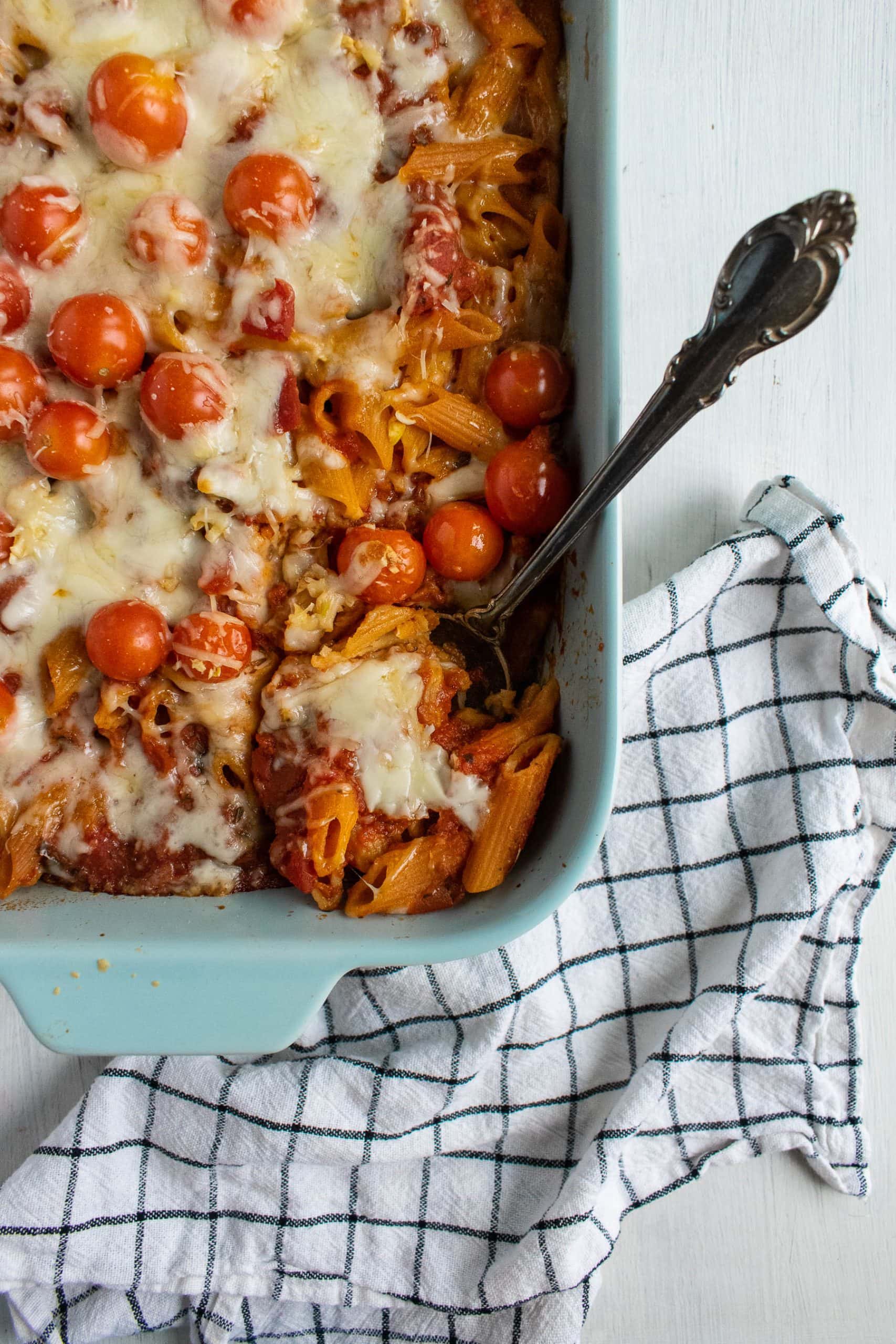 No Boil Pasta Bake (with Raw Pasta) - Humbly Homemade
