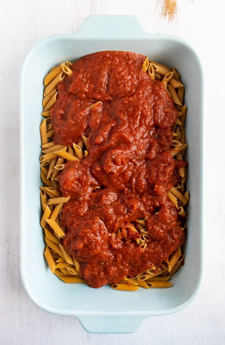Easy No Boil Pasta Bake - Humbly Homemade