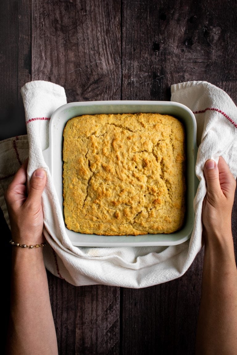 Fluffy Sourdough Discard Cornbread - Humbly Homemade
