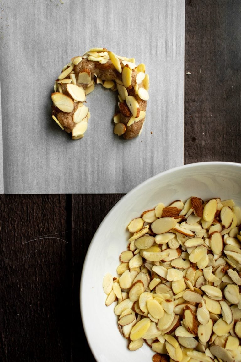 German Almond Horn Cookies with Almond Paste - Humbly Homemade