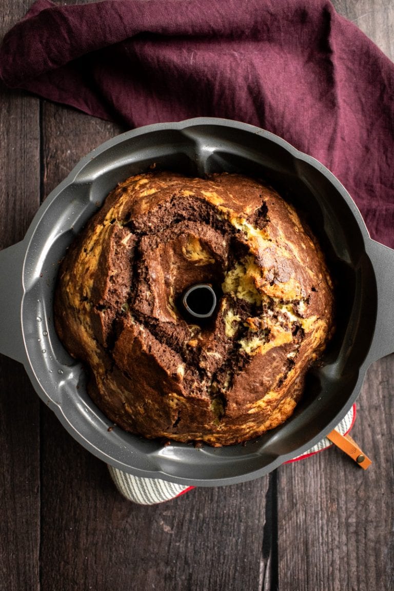 German Marble Cake (Marmorkuchen) - Humbly Homemade