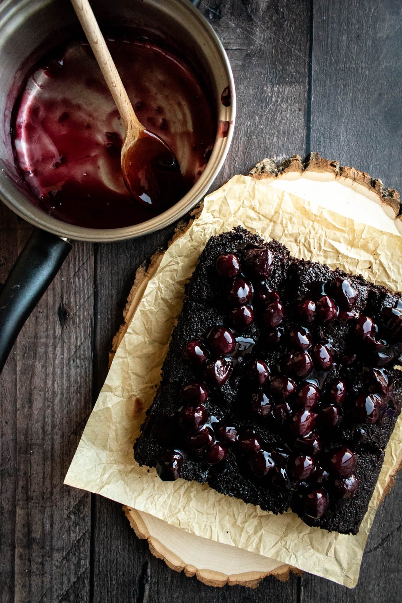 Black Forest Sheet Cake from Scratch without Kirsch - Humbly Homemade