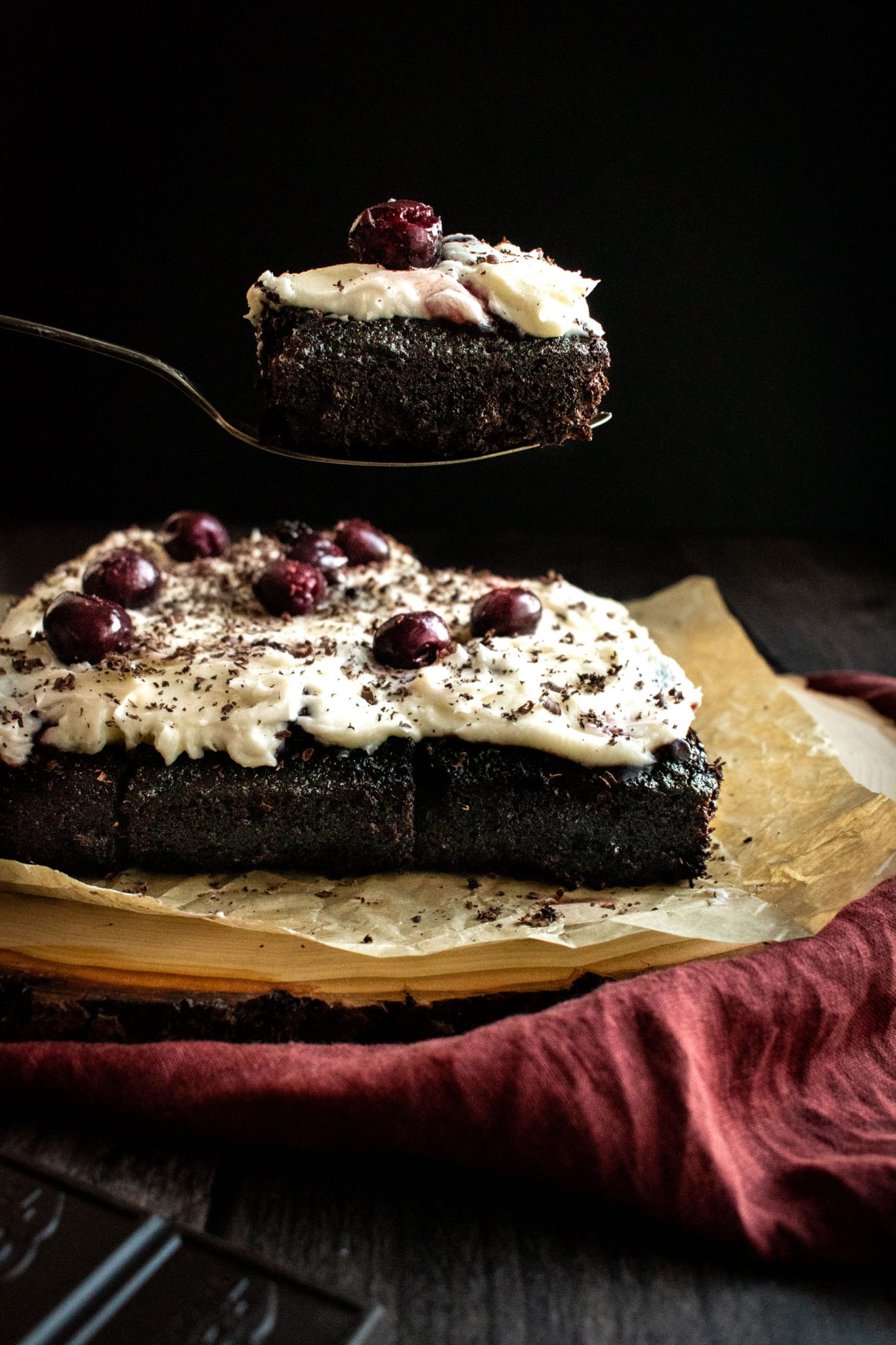 Black Forest Sheet Cake from Scratch without Kirsch - Humbly Homemade
