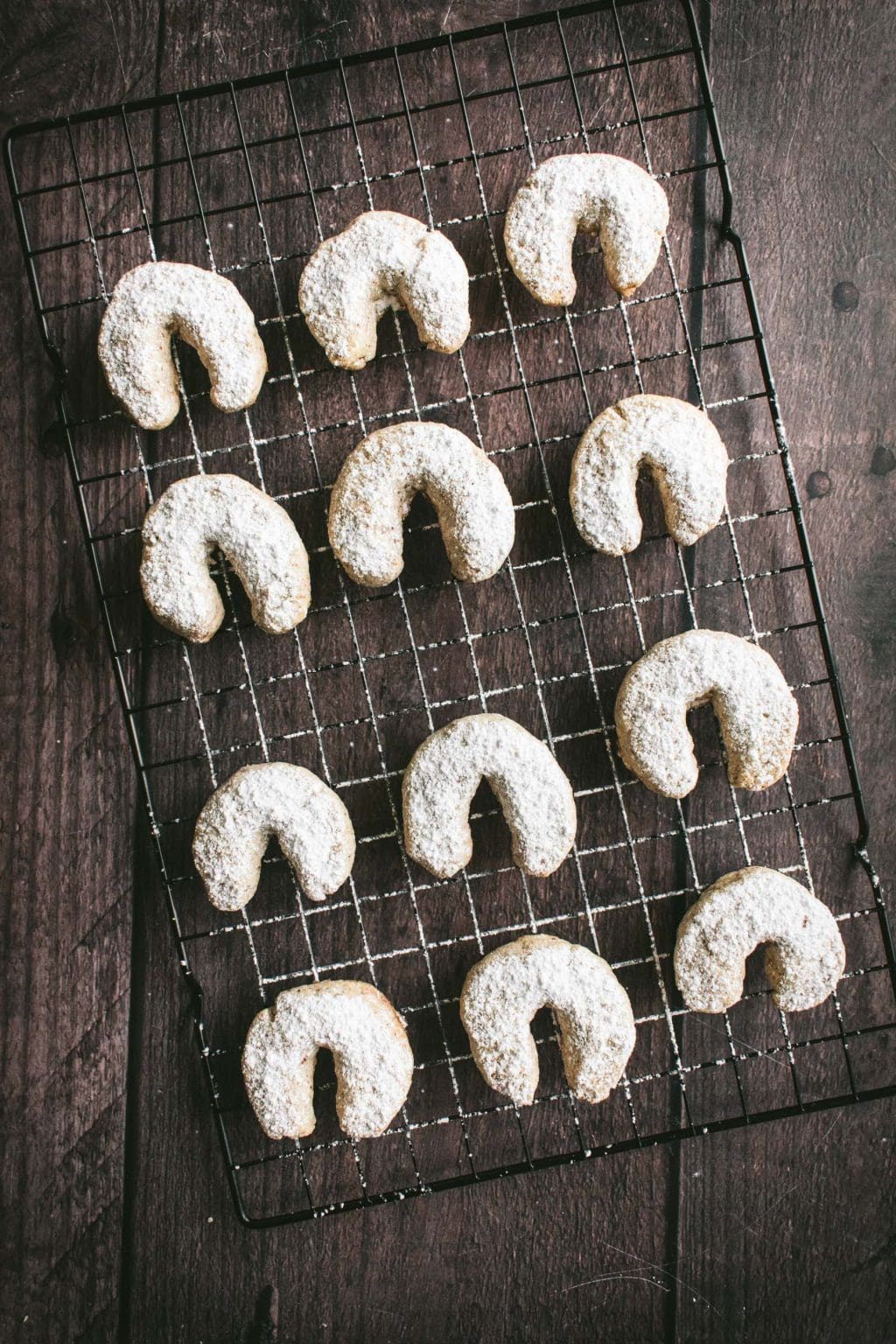 German Vanilla Crescent Cookies | Vanillekipferl - Humbly Homemade