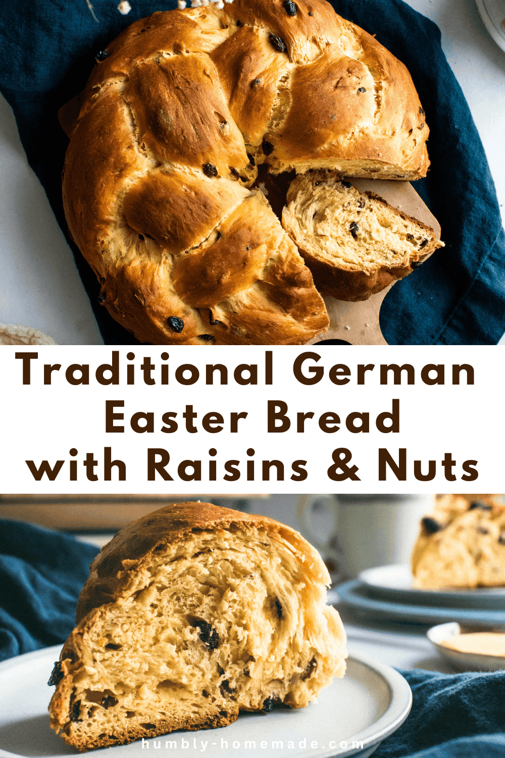 German Easter Bread | Osterkranz Braided Wreath - Humbly Homemade