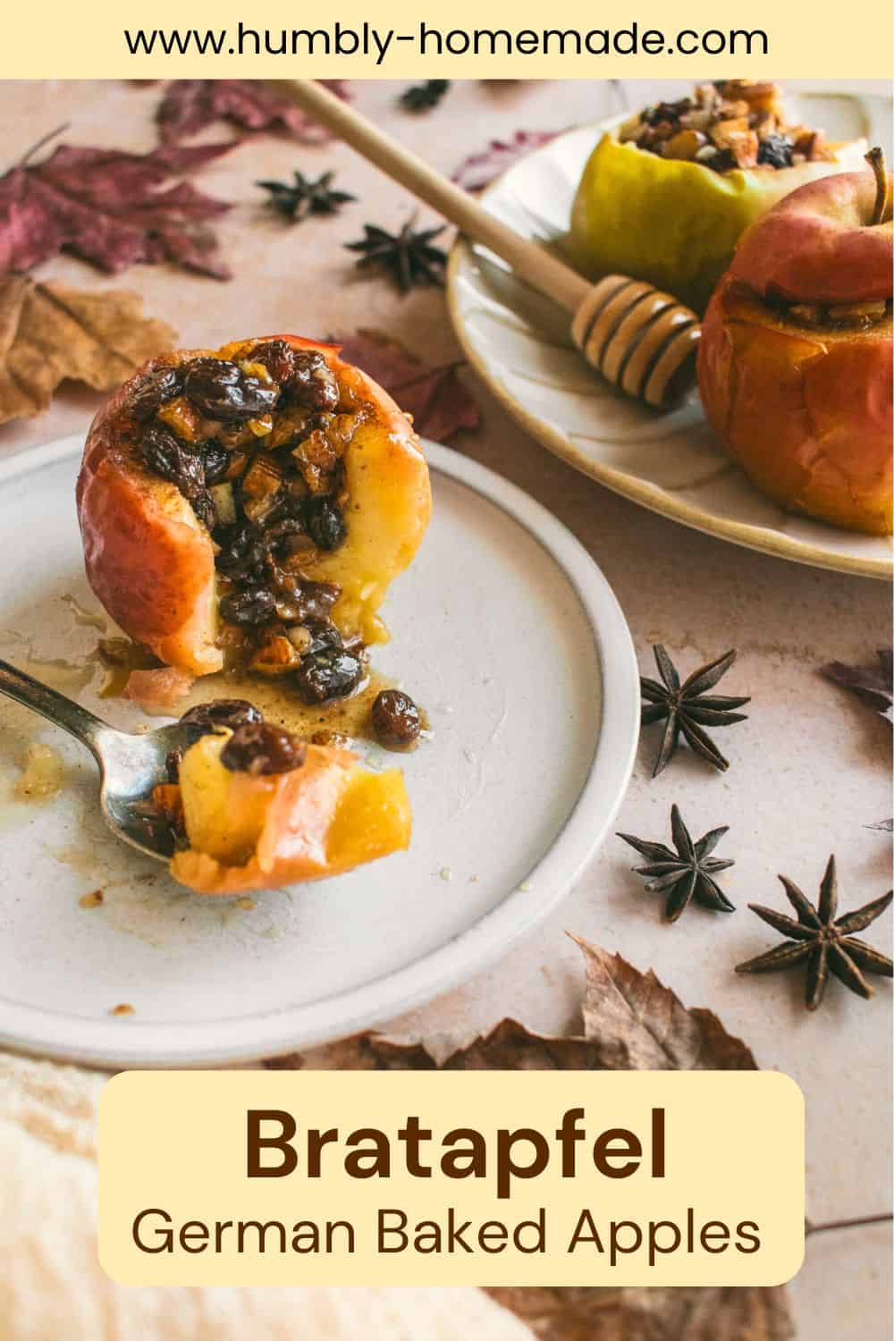 Bratapfel - Easy German Baked Apples - Humbly Homemade