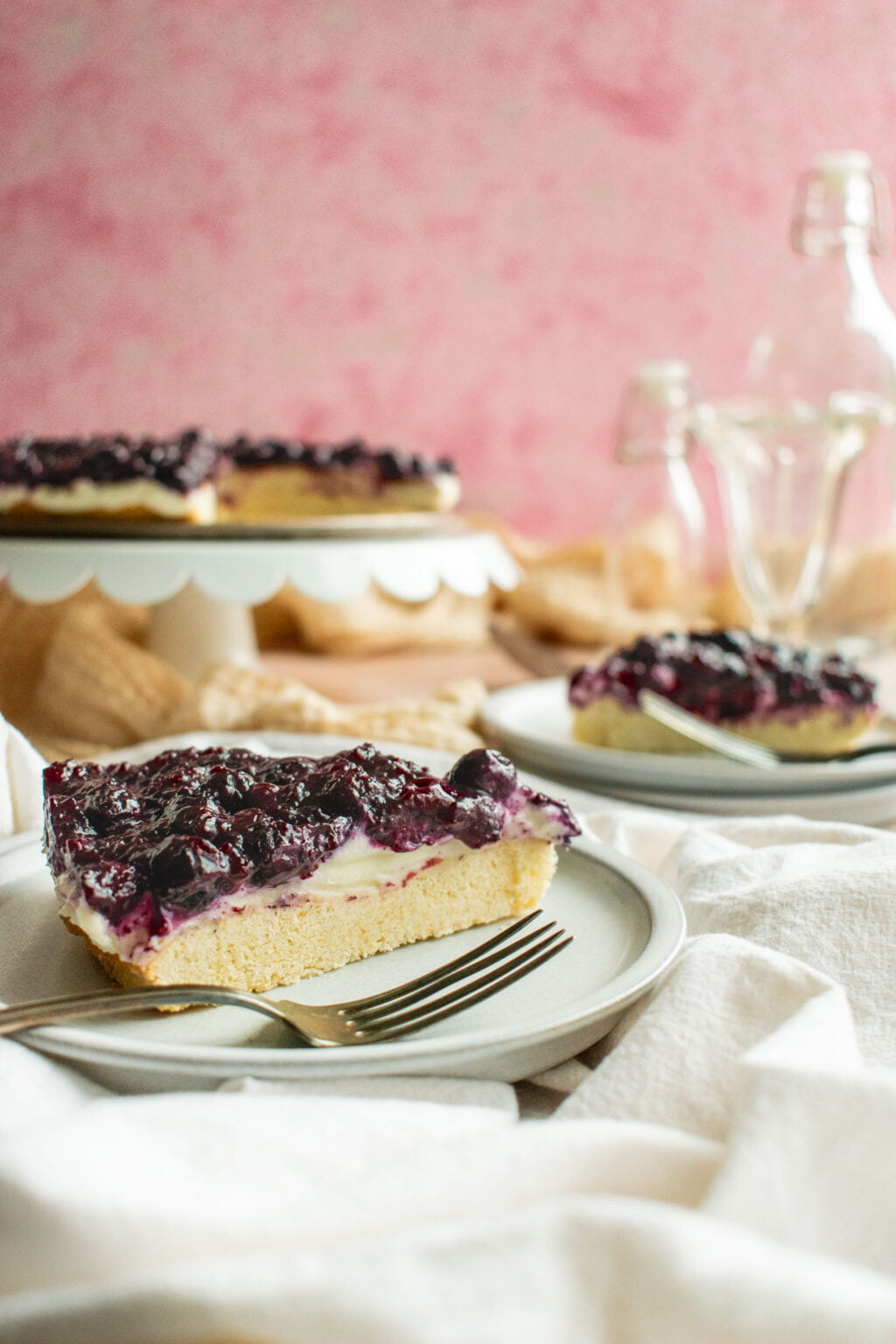 Blueberry Torte (Fresh or Frozen Berries) - Humbly Homemade