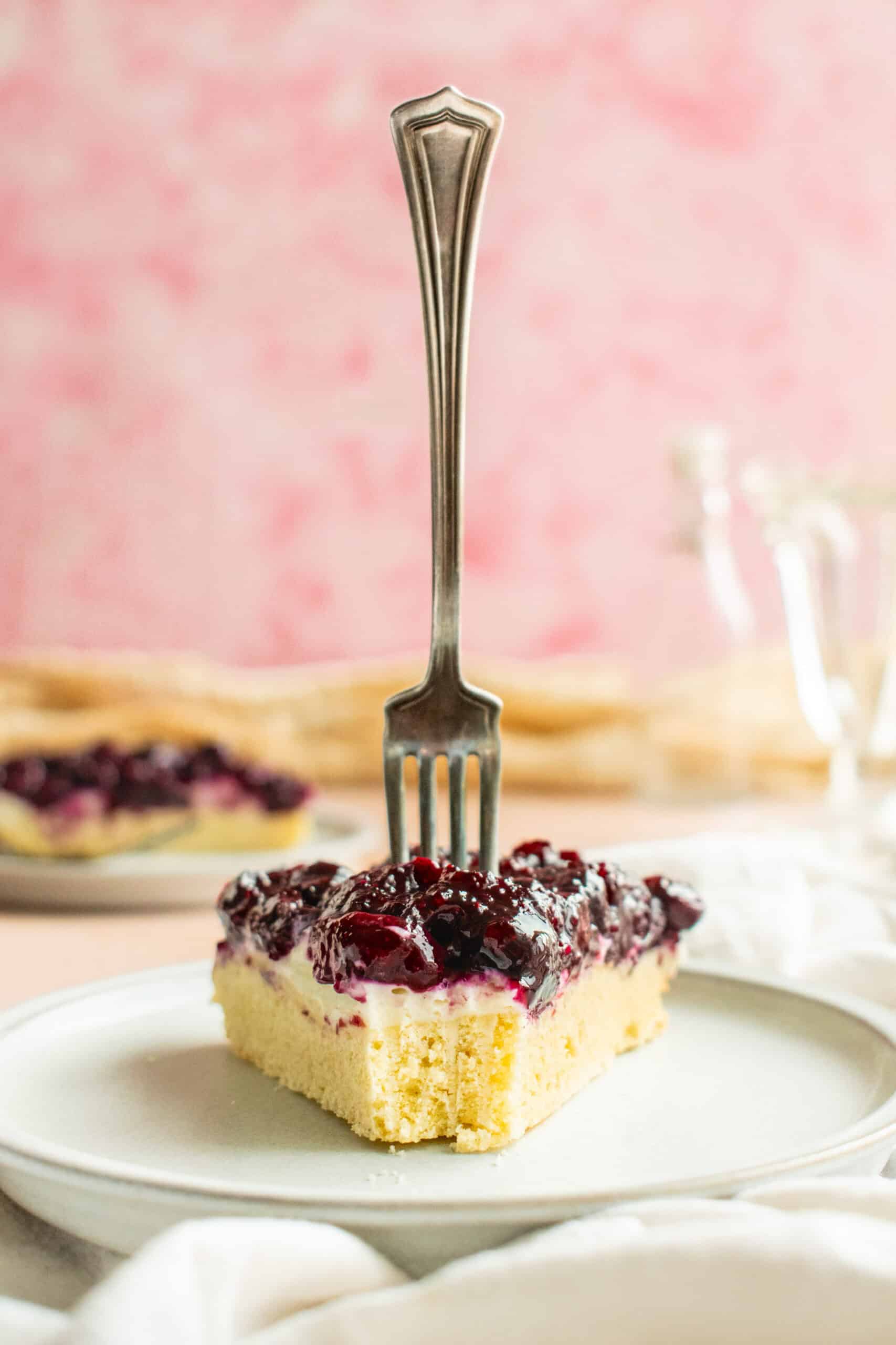 Blueberry Torte (Fresh or Frozen Berries) - Humbly Homemade