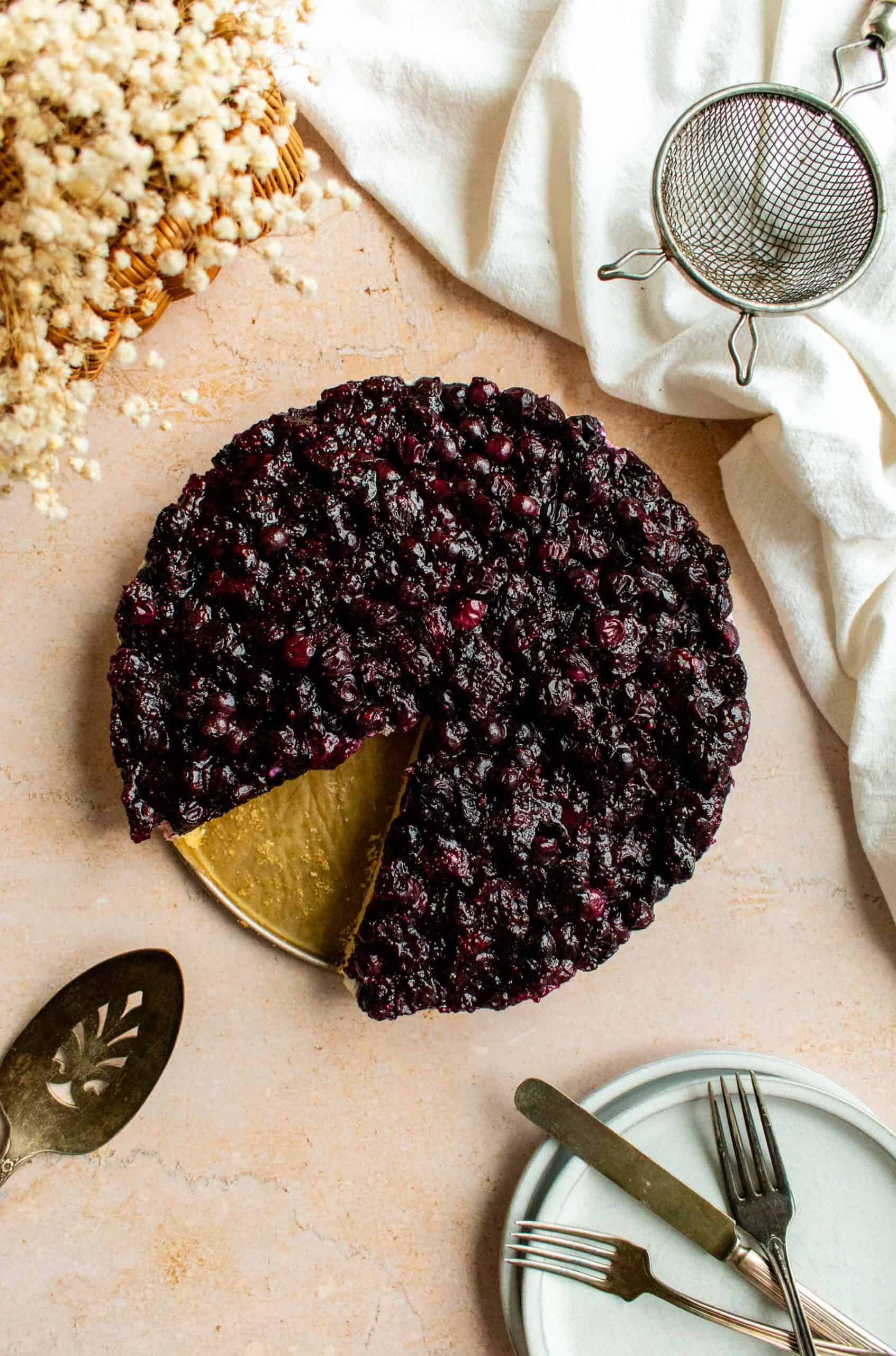 Blueberry Torte (Fresh or Frozen Berries) - Humbly Homemade