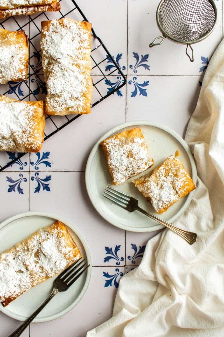 Mini Apple Strudel with Phyllo Dough - Humbly Homemade