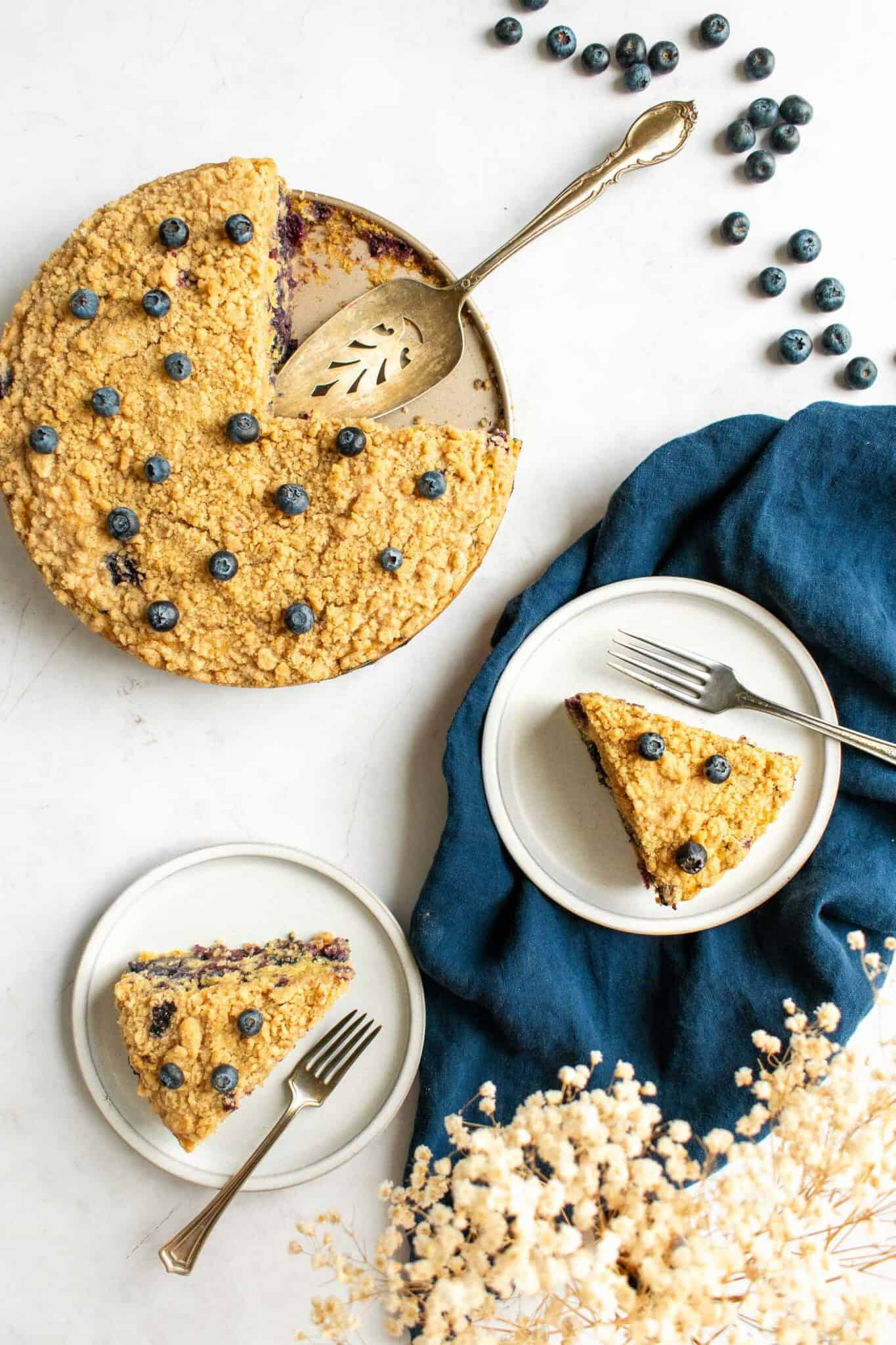 Blueberry Kuchen | German Blueberry Cake - Humbly Homemade