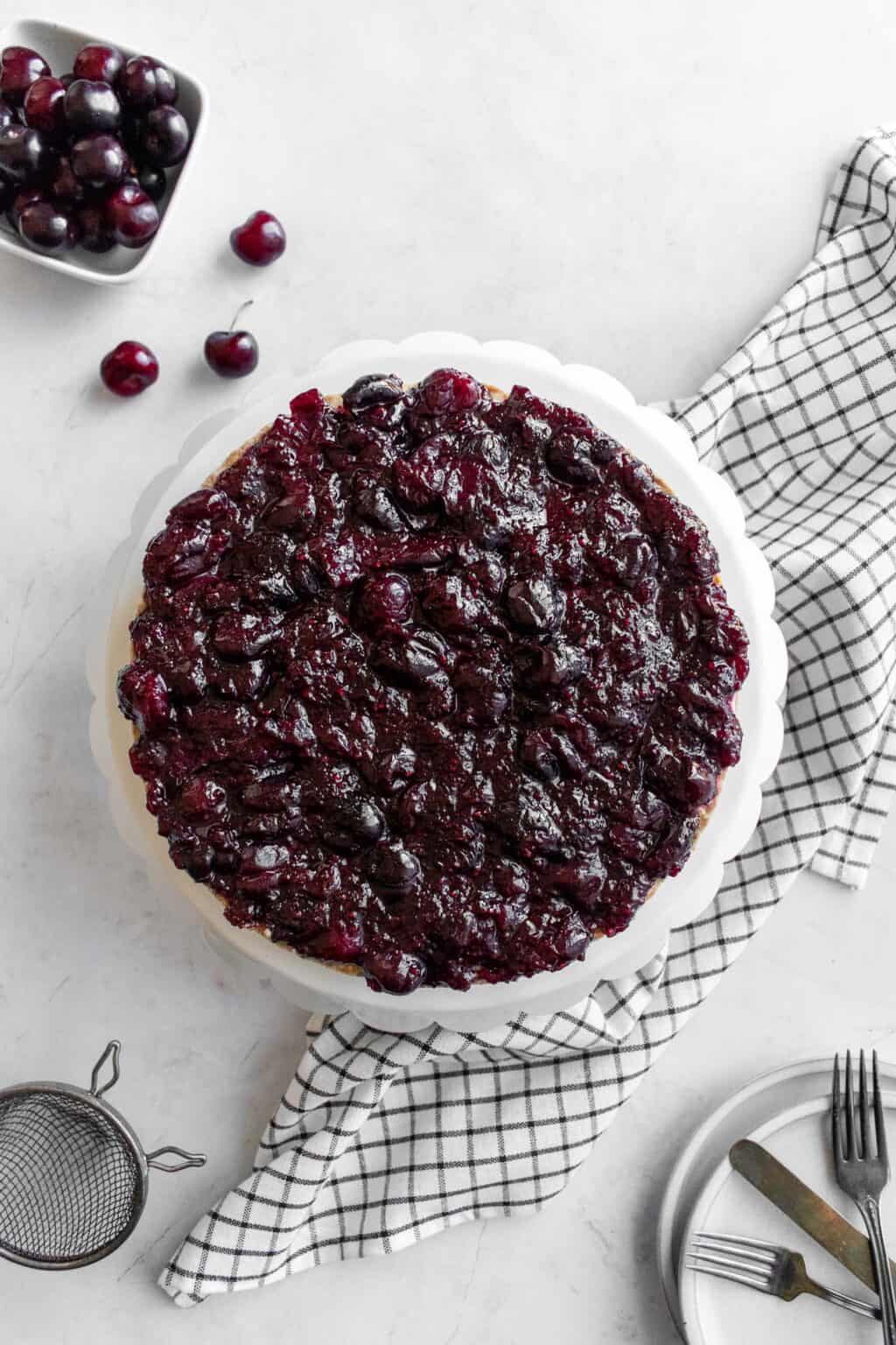 Easy Cream Cheese Cherry Torte - Humbly Homemade