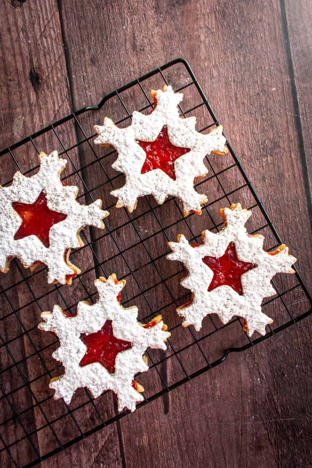 Spitzbuben | Swiss Strawberry Jam Cookies - Humbly Homemade