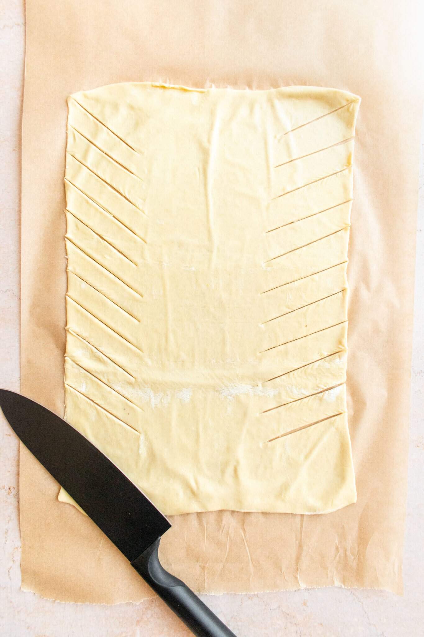 Cherry Strudel | Cherry Puff Pastry Tart - Humbly Homemade