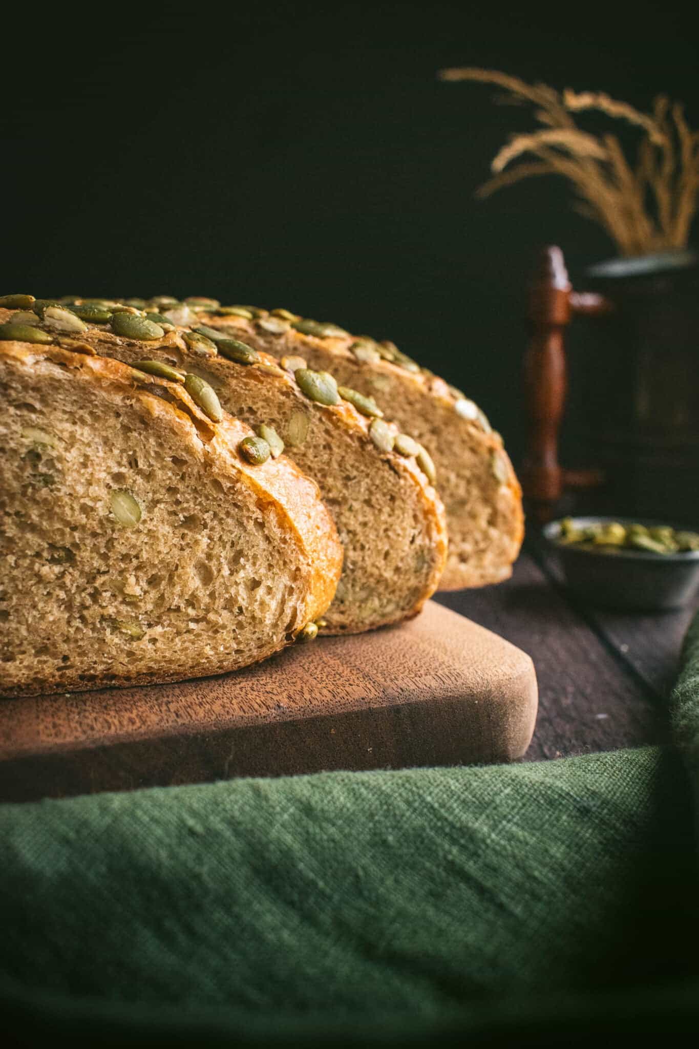 Pumpkin Seed Bread | Kürbiskernbrot - Humbly Homemade