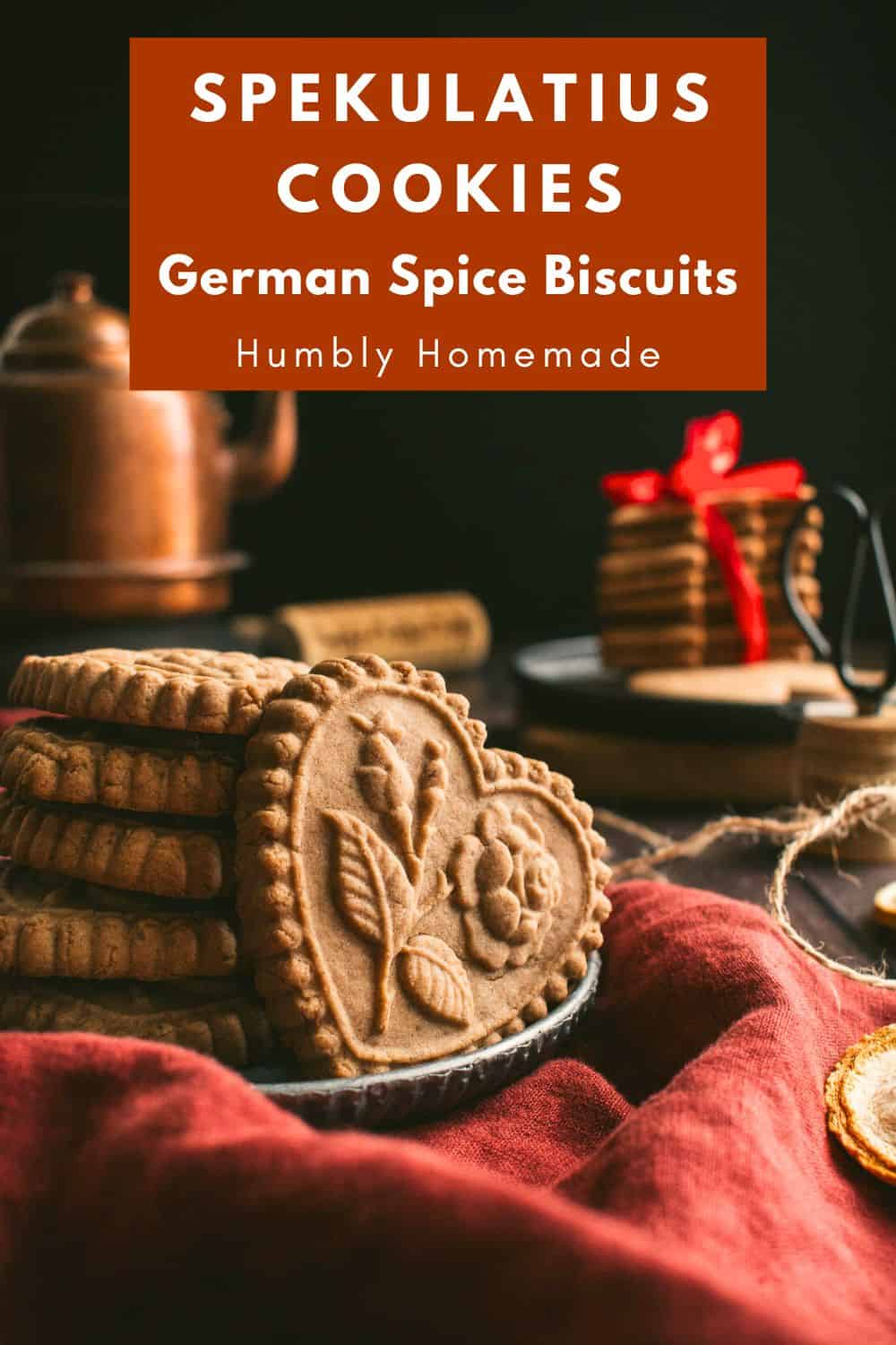 Spekulatius Cookies | Crispy Spiced German Biscuits - Humbly Homemade