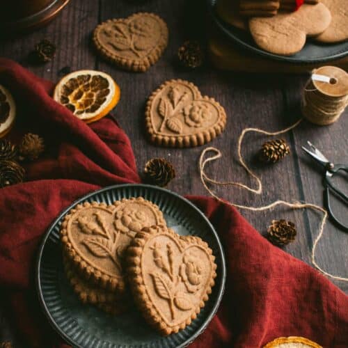 Spekulatius Cookies | Crispy Spiced German Biscuits - Humbly Homemade