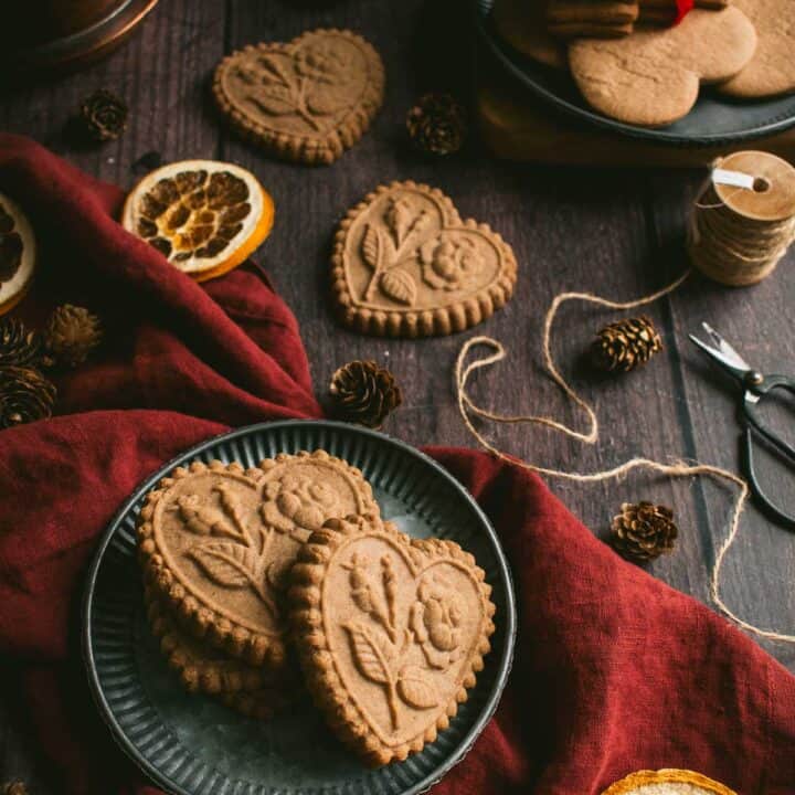 Spekulatius Cookies | Crispy Spiced German Biscuits - Humbly Homemade