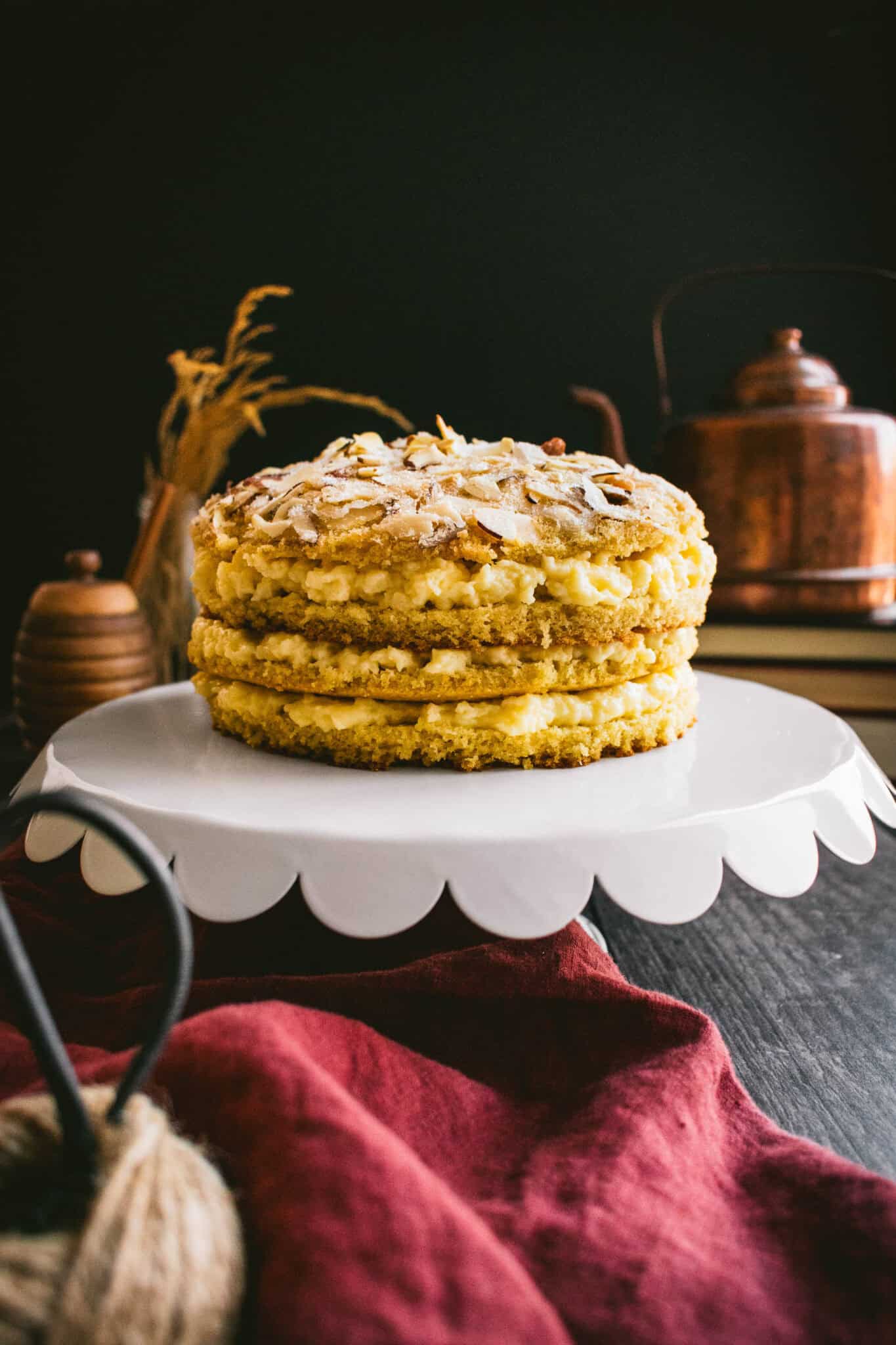 Almond Torte | Delicious Layered German Torte - Humbly Homemade