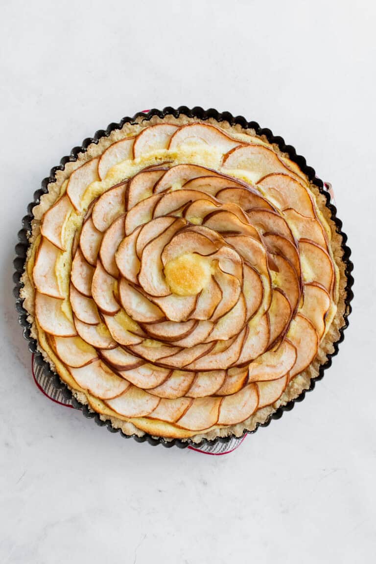 Pear Frangipane Tart (Fresh Pears with a No Chill Crust!) - Humbly Homemade