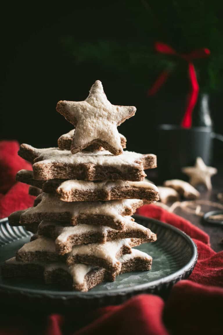 Easy Cinnamon Star Cookies | Zimtsterne - Humbly Homemade