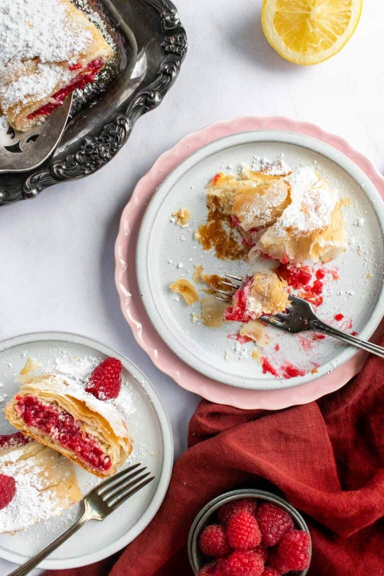 Raspberry Strudel with Phyllo Dough - Humbly Homemade