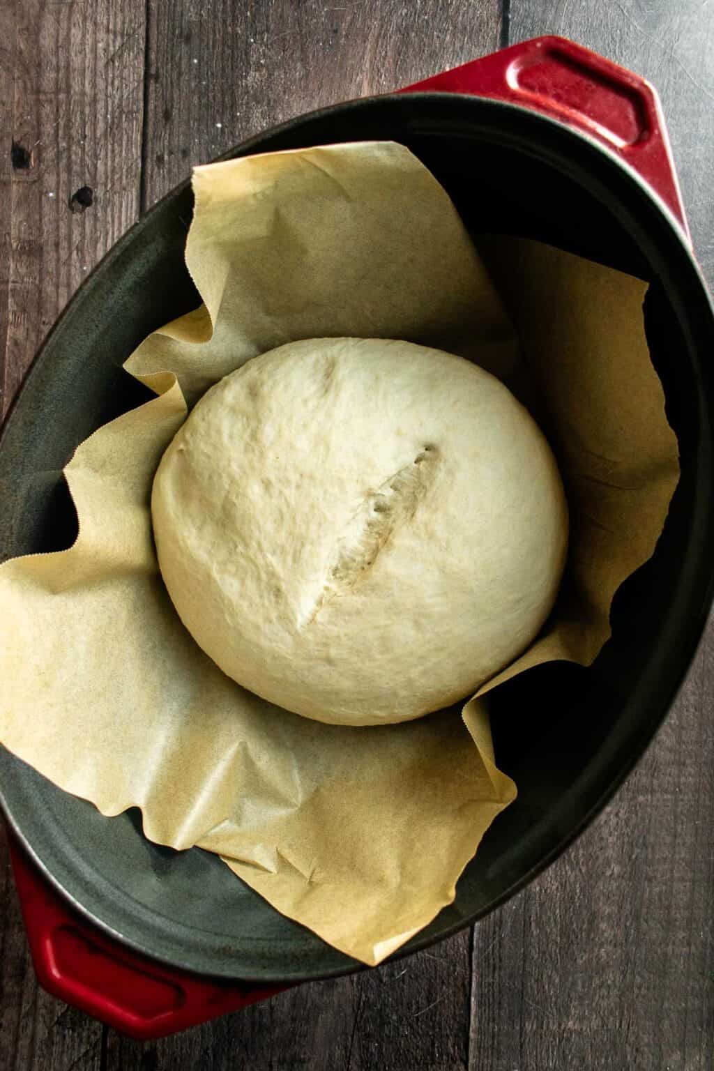 Rustic German Potato Bread in the Dutch Oven - Humbly Homemade