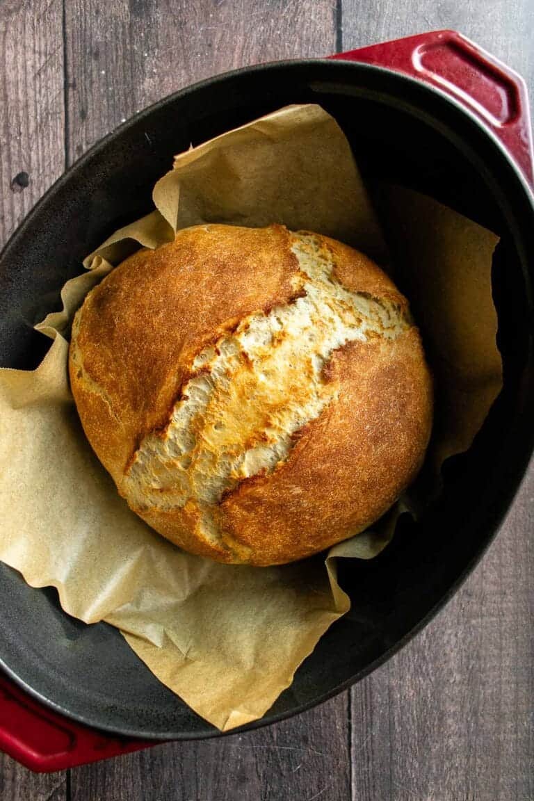 Rustic German Potato Bread in the Dutch Oven - Humbly Homemade