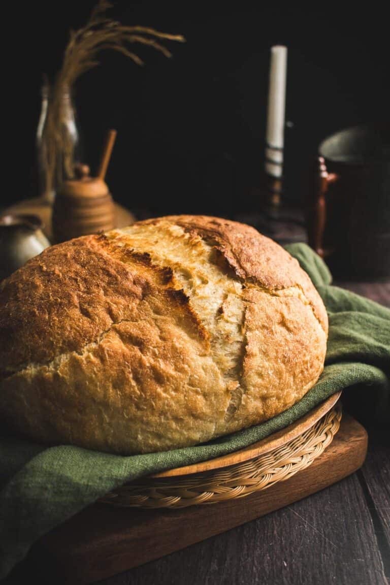 Rustic German Potato Bread in the Dutch Oven - Humbly Homemade