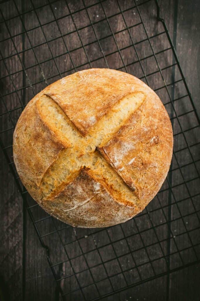 Rustic German Potato Bread in the Dutch Oven - Humbly Homemade
