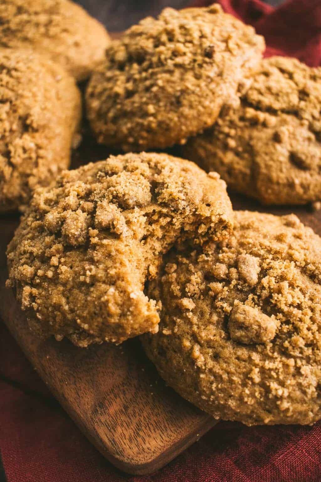 Applesauce Cookies with Cinnamon Streusel - Humbly Homemade