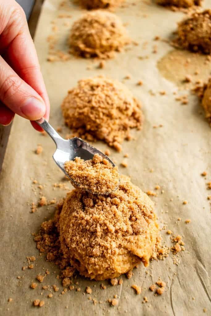 Applesauce Cookies with Cinnamon Streusel - Humbly Homemade