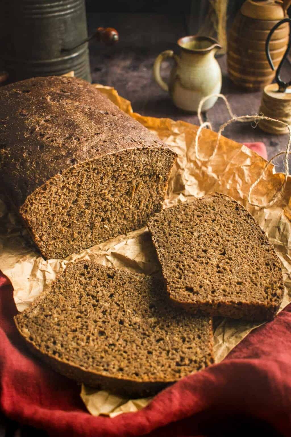 No-Knead Russian Black Bread without Sourdough - Humbly Homemade