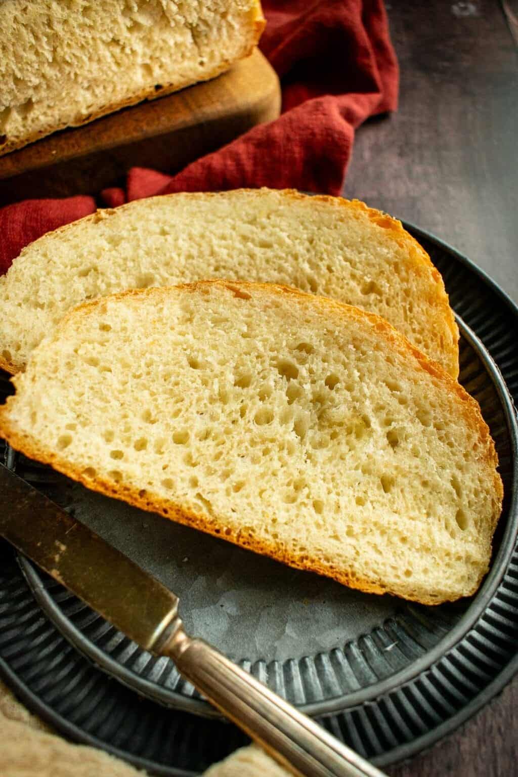 No-Knead Overnight Artisan 3 Ingredient Bread - Humbly Homemade