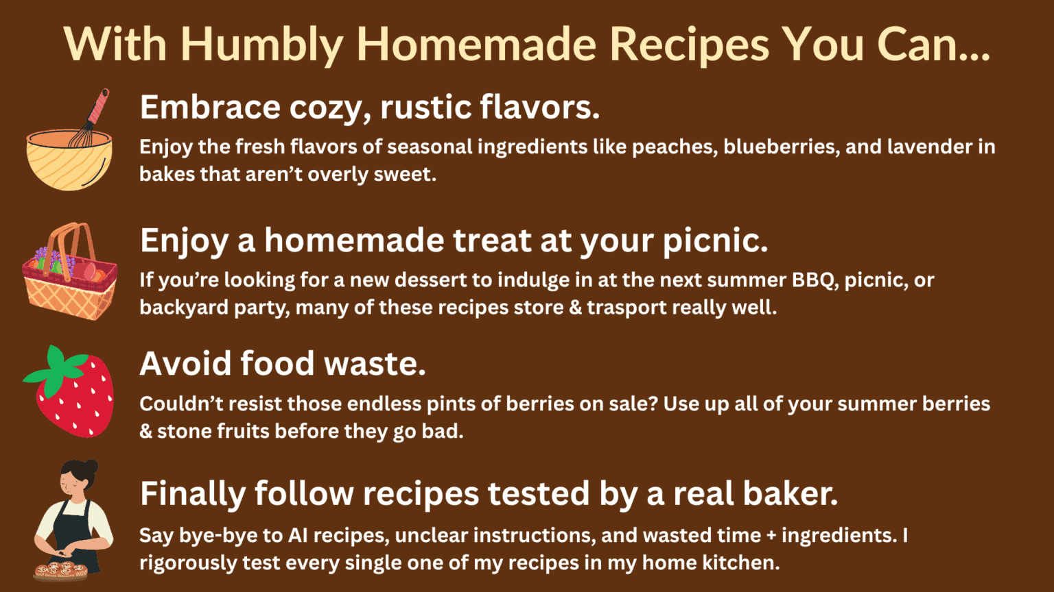 10 Sweet Summer Bakes - Humbly Homemade