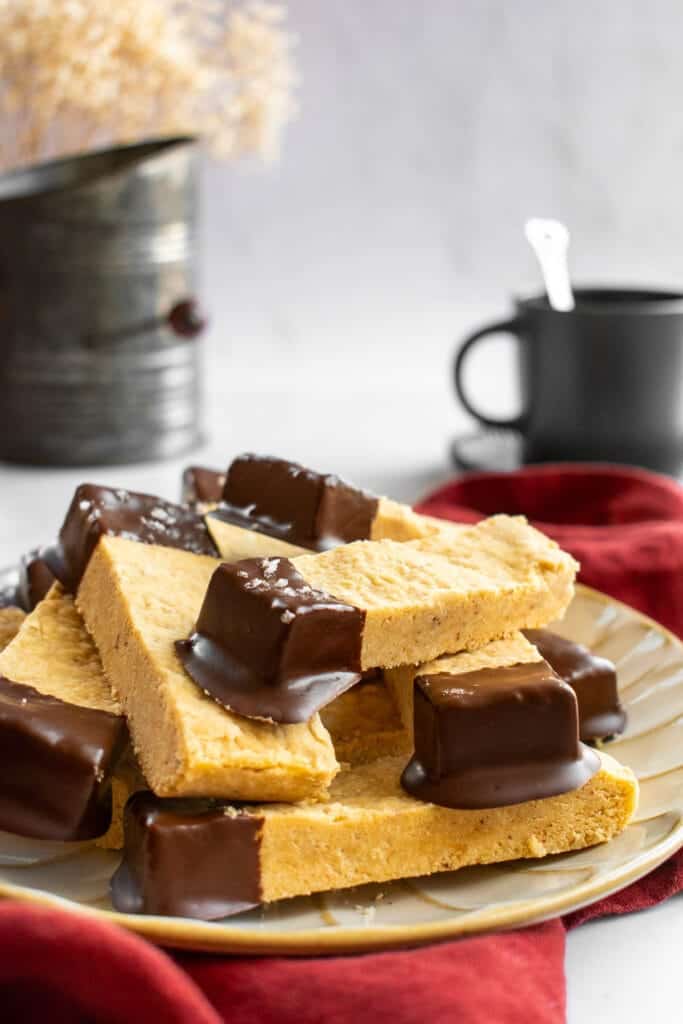 Peanut Butter Shortbread Cookies with Brown Butter - Humbly Homemade
