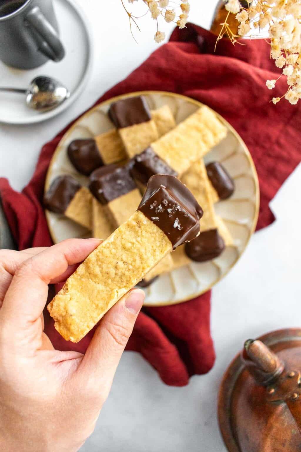 Peanut Butter Shortbread Cookies with Brown Butter - Humbly Homemade