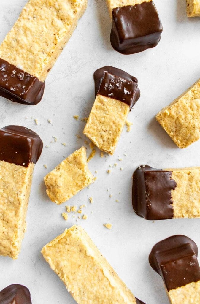 Peanut Butter Shortbread Cookies with Brown Butter - Humbly Homemade