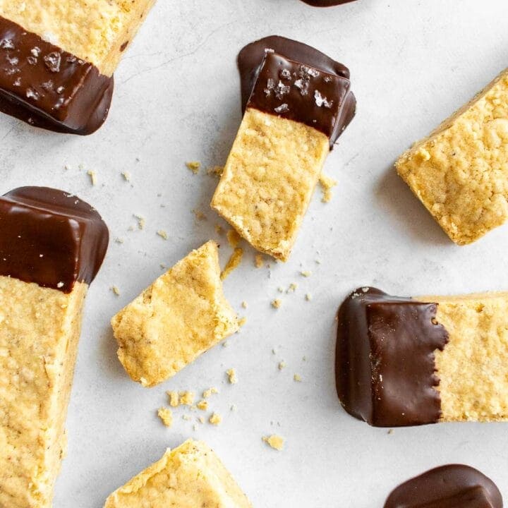 Peanut Butter Shortbread Cookies with Brown Butter - Humbly Homemade