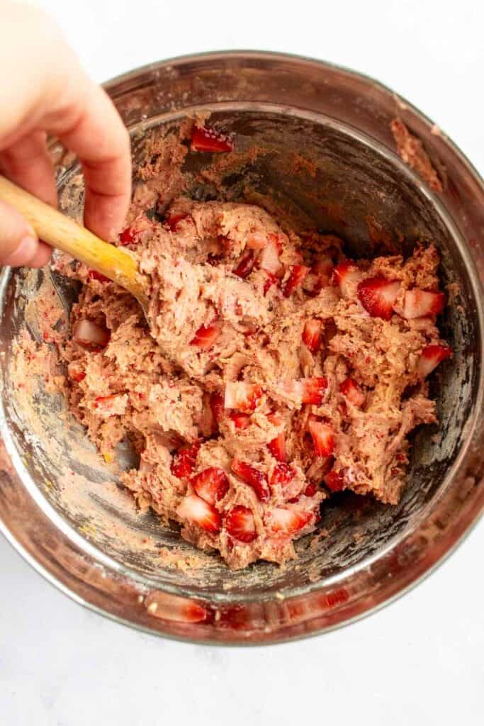 Strawberry Sugar Cookies (Fresh & Freeze Dried Strawberries!)