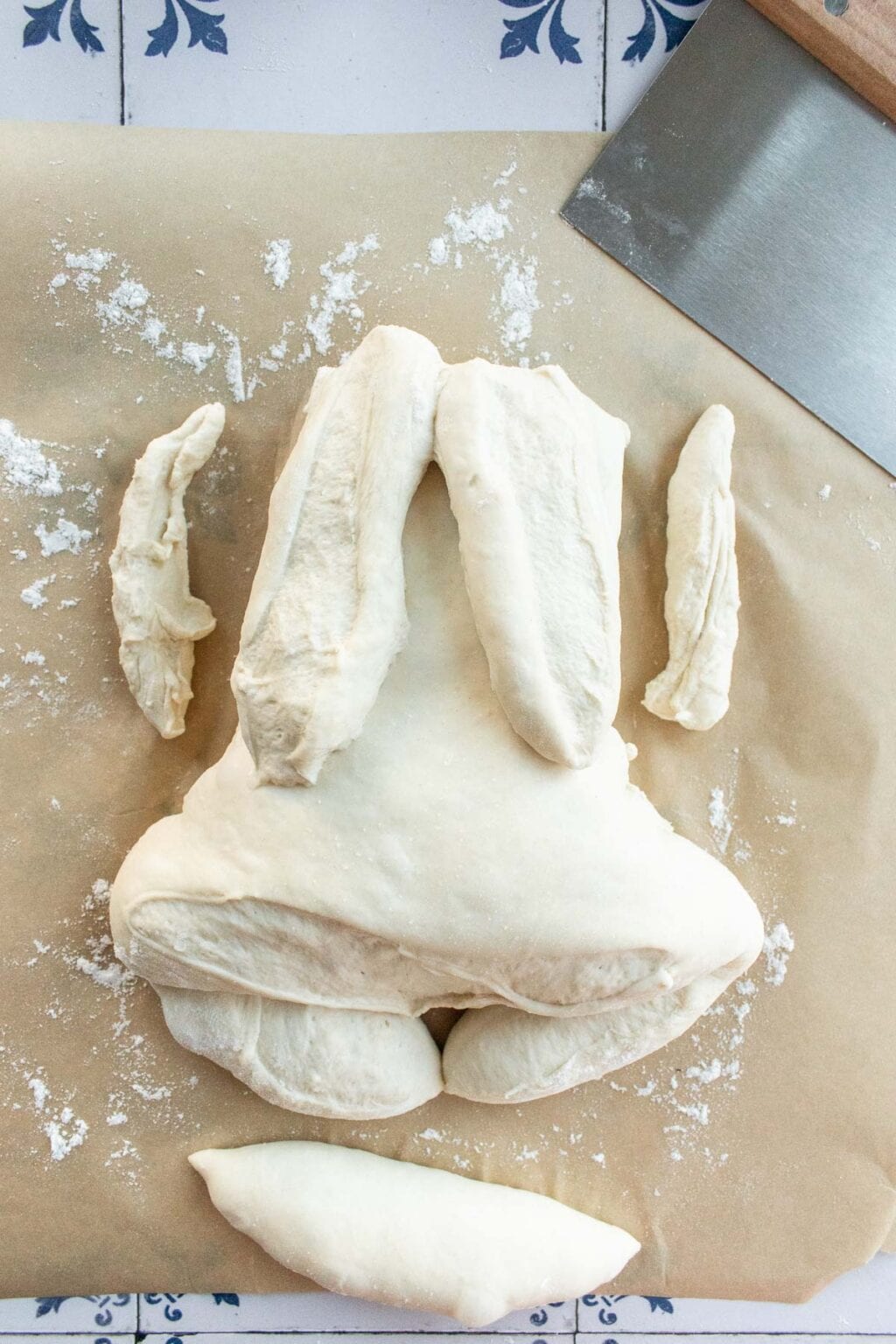 Bunny Shaped Bread Recipe (4-Ingredients!) - Humbly Homemade