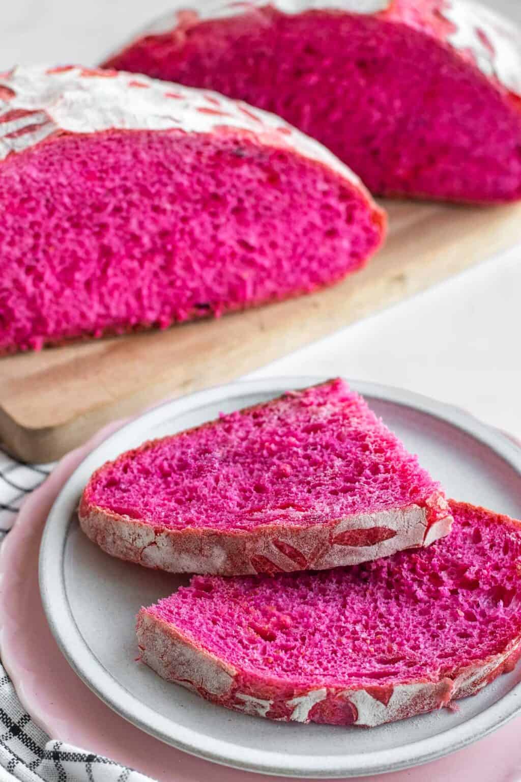 Pink Heart Shaped Bread (in the Dutch Oven) - Humbly Homemade
